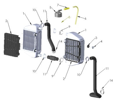 RADIATOR - LEFT OR RIGHT – Minton Cycle